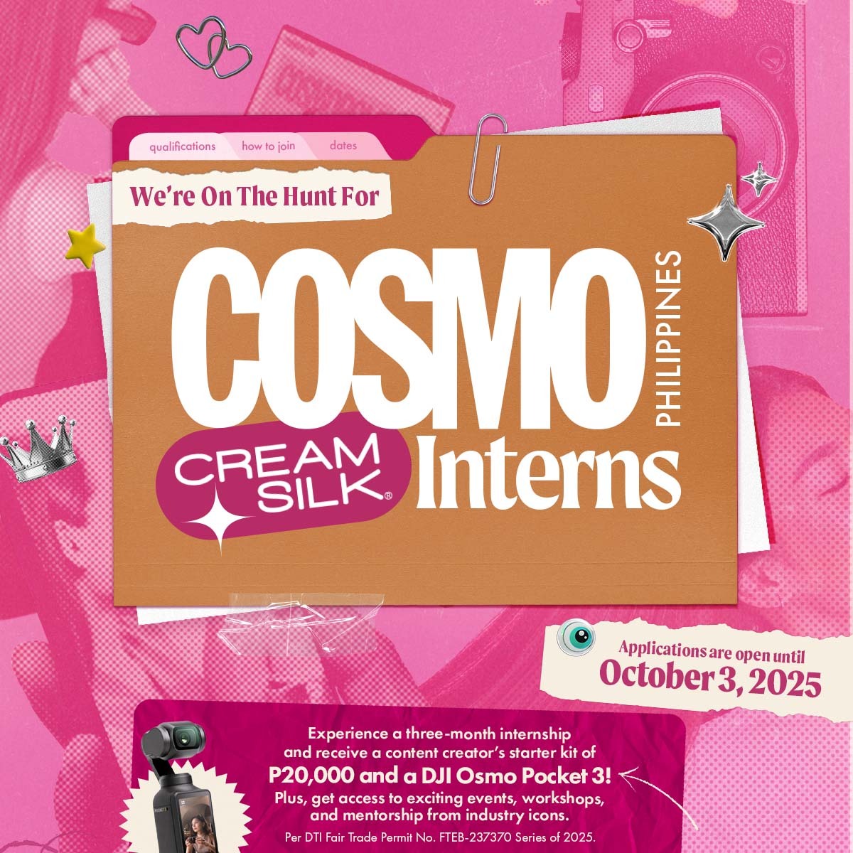 Your Dream (Paid!) Internship Is Here: Join The Cosmo x Cream Silk Intern Search