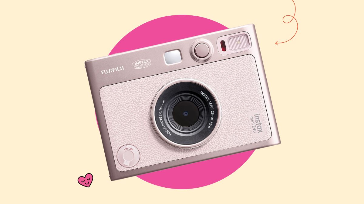 The Instax Mini Evo In Gentle Rose Is The Camera Upgrade You Deserve